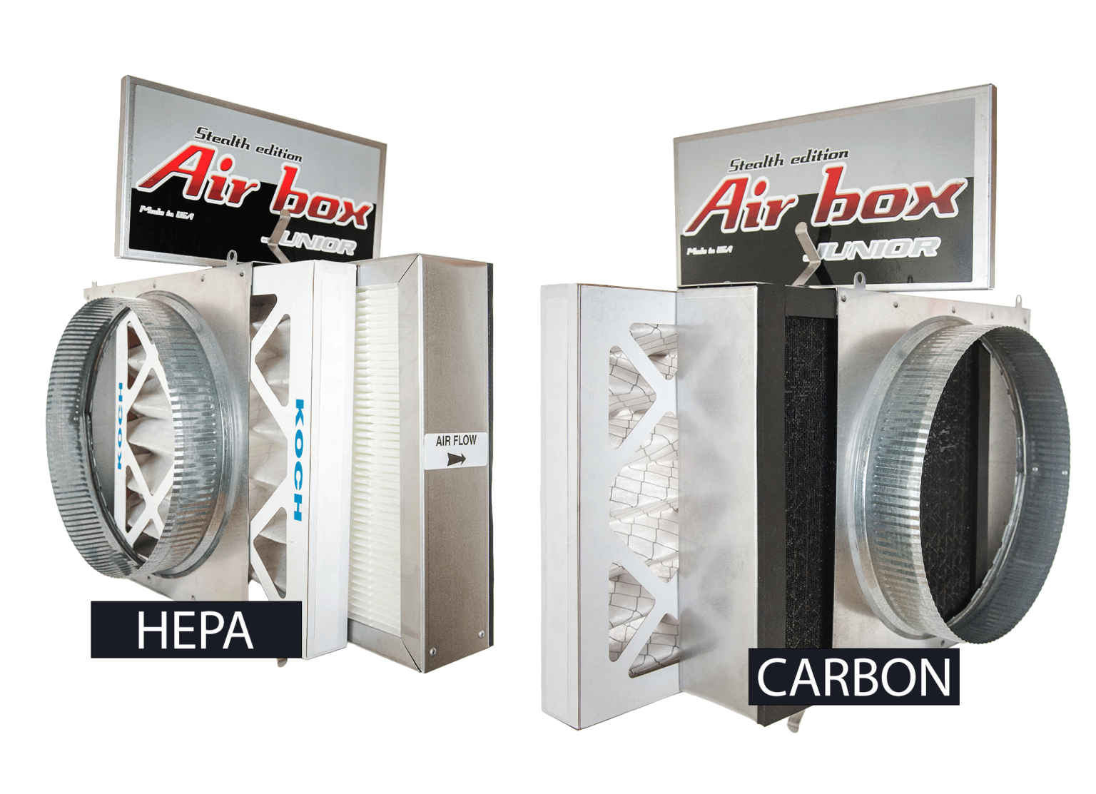 Air Box Filter - High flow, activated carbon filter